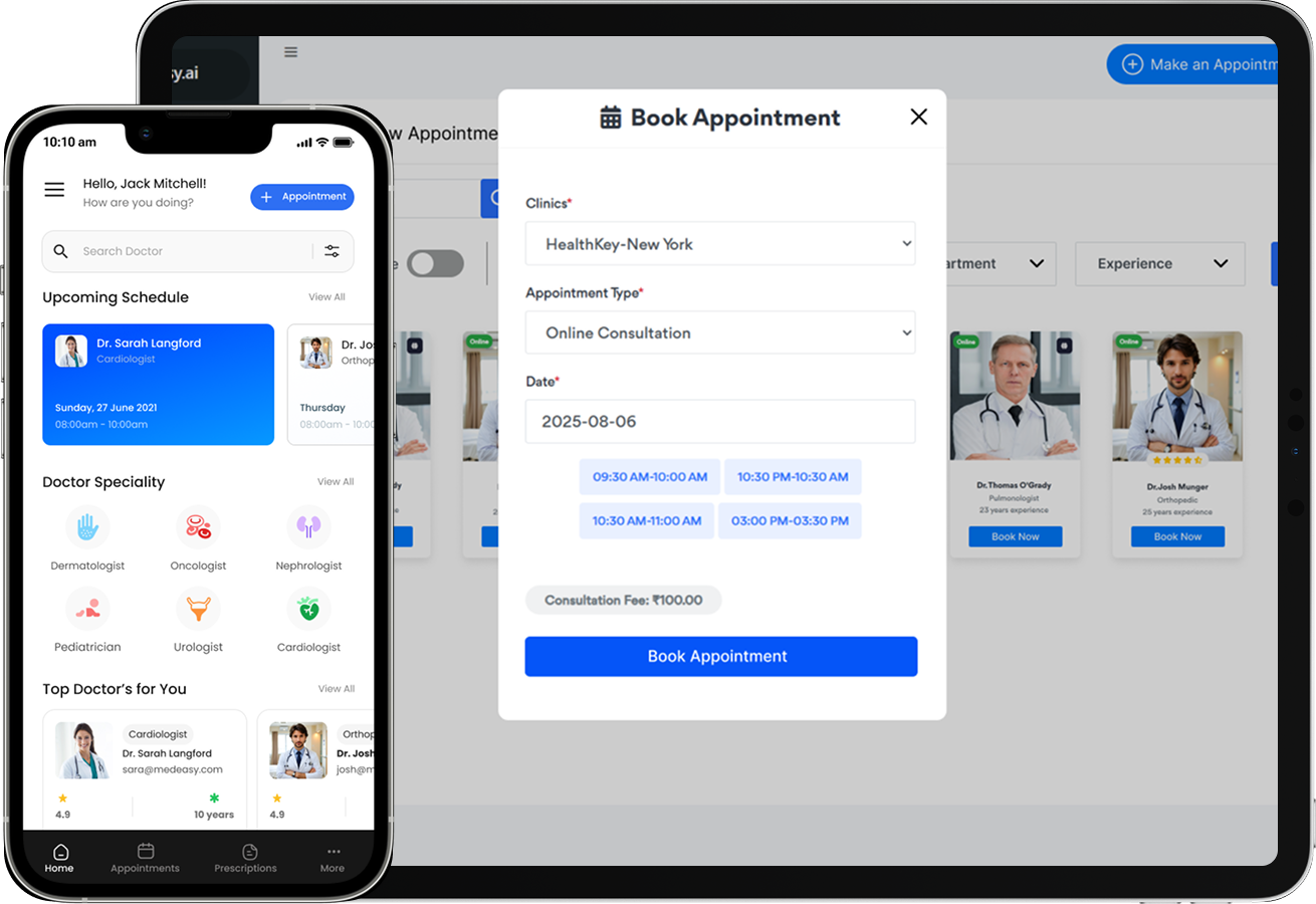 medeasy.ai • Home • Simplifying Practice Management for Doctors and Healthcare Providers